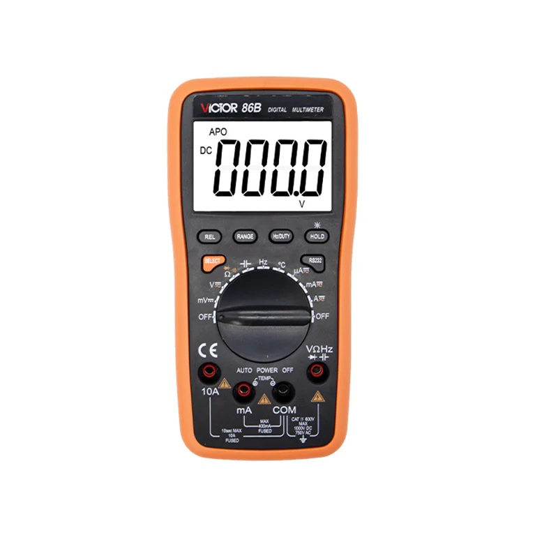 Victor-86-Mult-metro-Digital-Temperatura-Capacitor-de-Freq-ncia-Tester ...