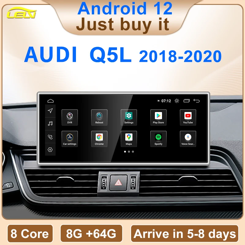 Qualcomm 8G 128G Android11 10.25inch Carplay AUTO For AUDI 2018-2022 Q5 Q5L Car Video Players ...