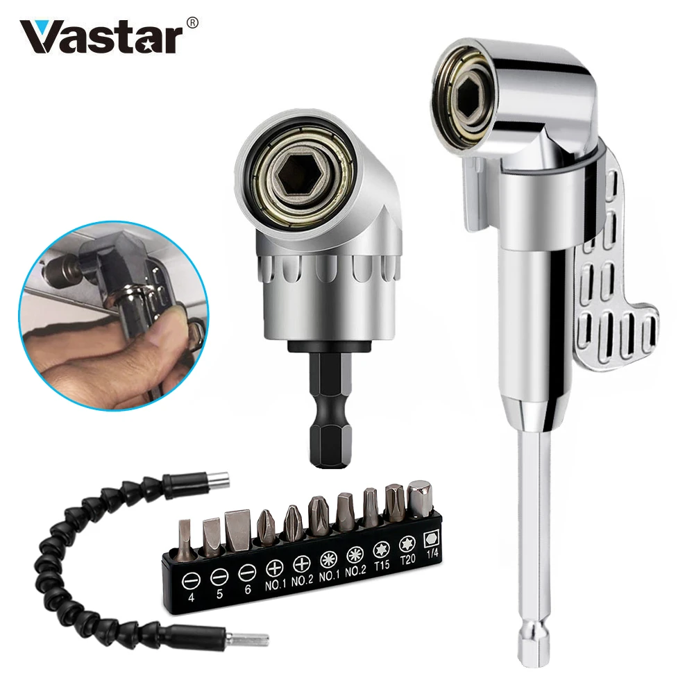 105 Degree Right Angle Drill Adapter Flexible Shaft Extension Bit for Screwdriver Hand Tools ...