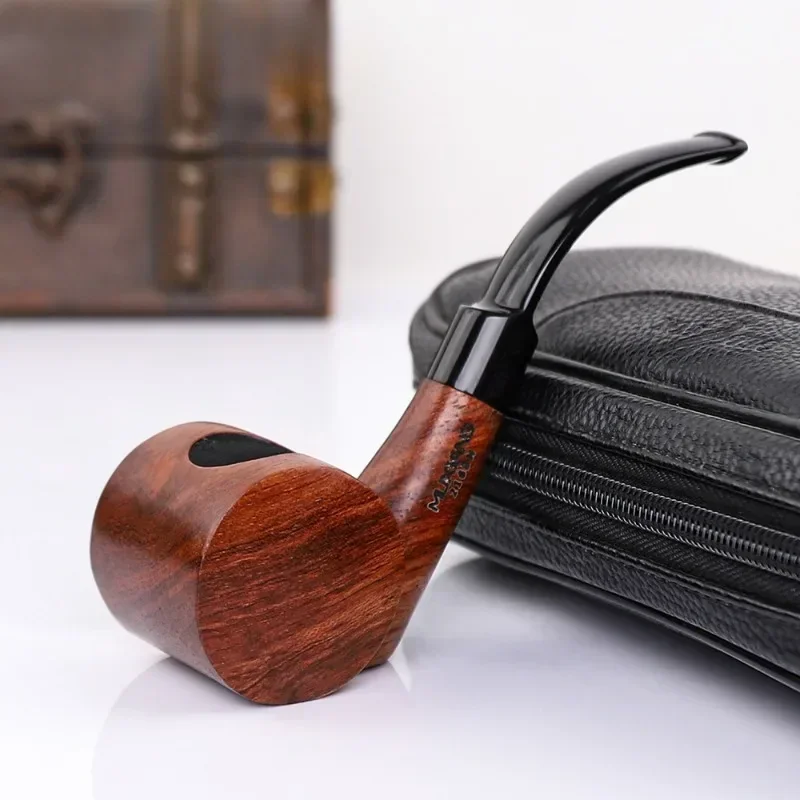 14-Types-Available-Handmade-Rosewood-Tobacco-Pipe-Bent-Pipe-Smoke-with ...