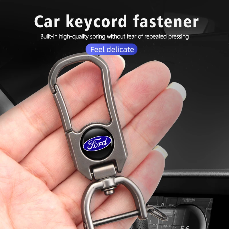 Metal-Car-Keychain-Emblems-Keyring-Key-Decoration-Ring-For-Ford-Focus ...