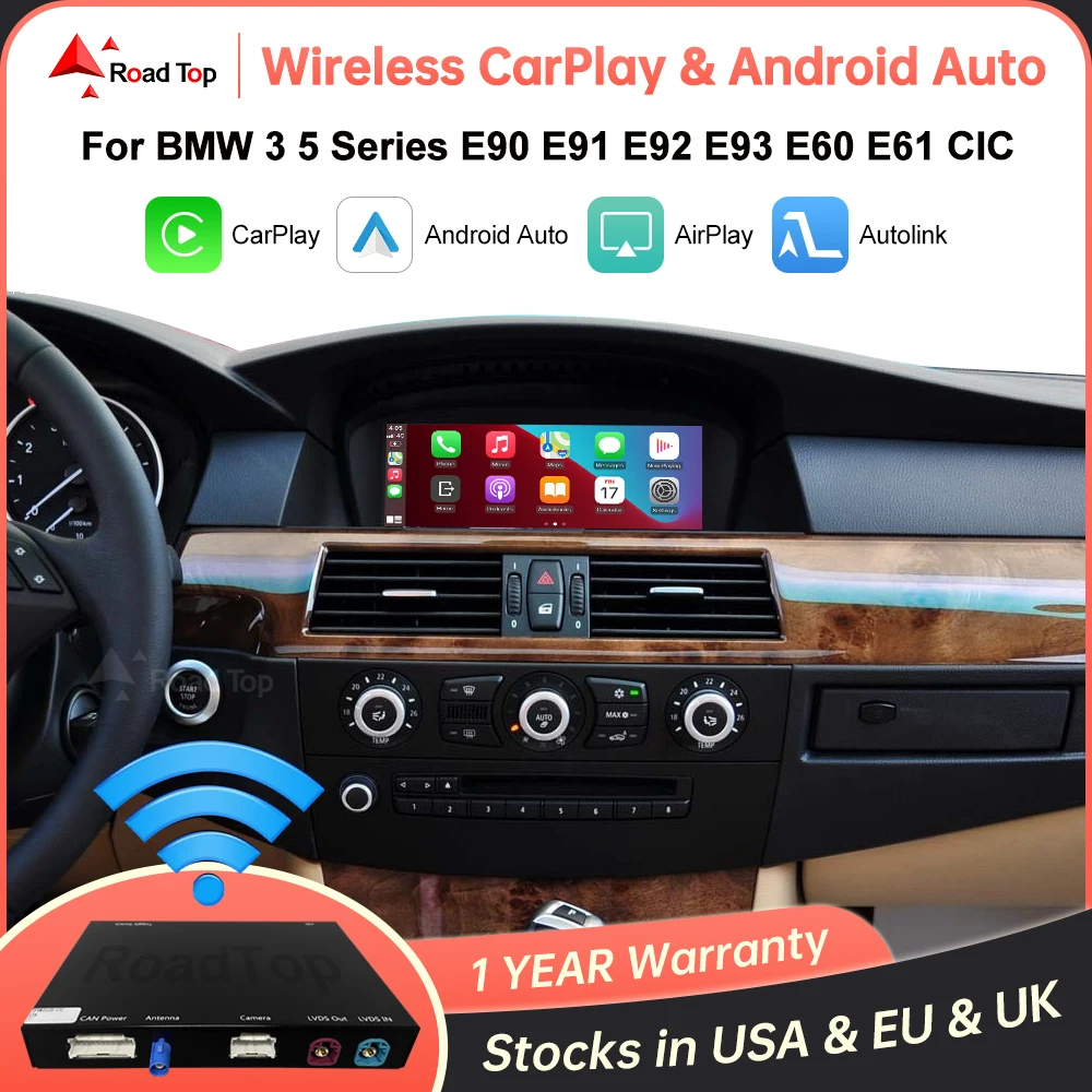 Wireless CarPlay for BMW 3 Series E90 E91 E92 E93 5 Series E60 E61 2008 ...