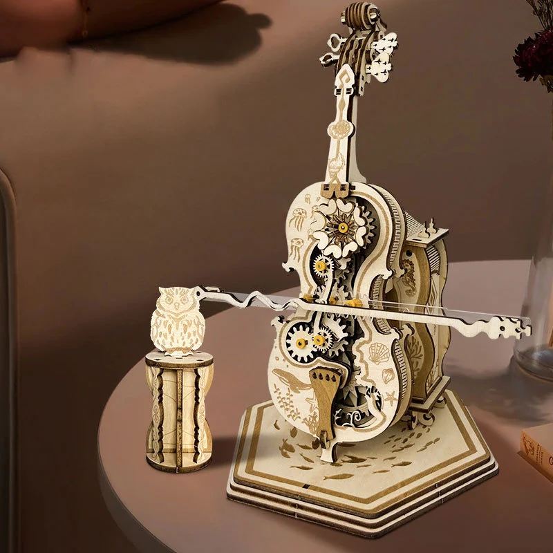 Cello-Wooden-Music-Box-Model-Ornaments-Home-Living-Room-Decor-Crafts ...