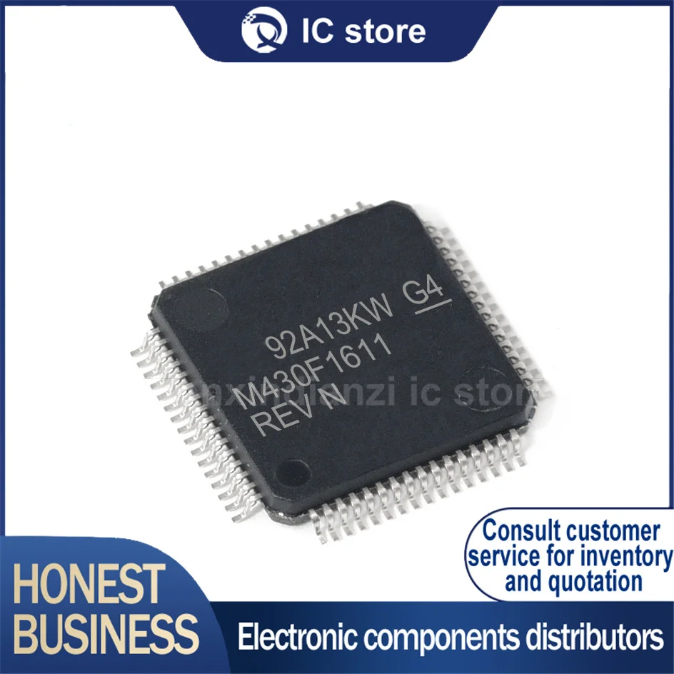 MSP430F1611IPMR IPM M430F1611 LQFP 64 microcontroller IC chip, brand ...