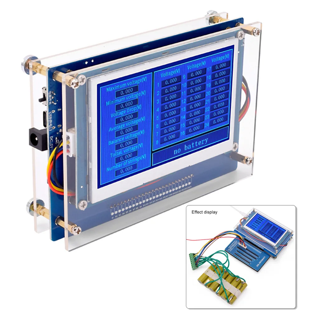 1-24S-lithium-Battery-Voltage-Detector-single-cell-voltage-tester ...