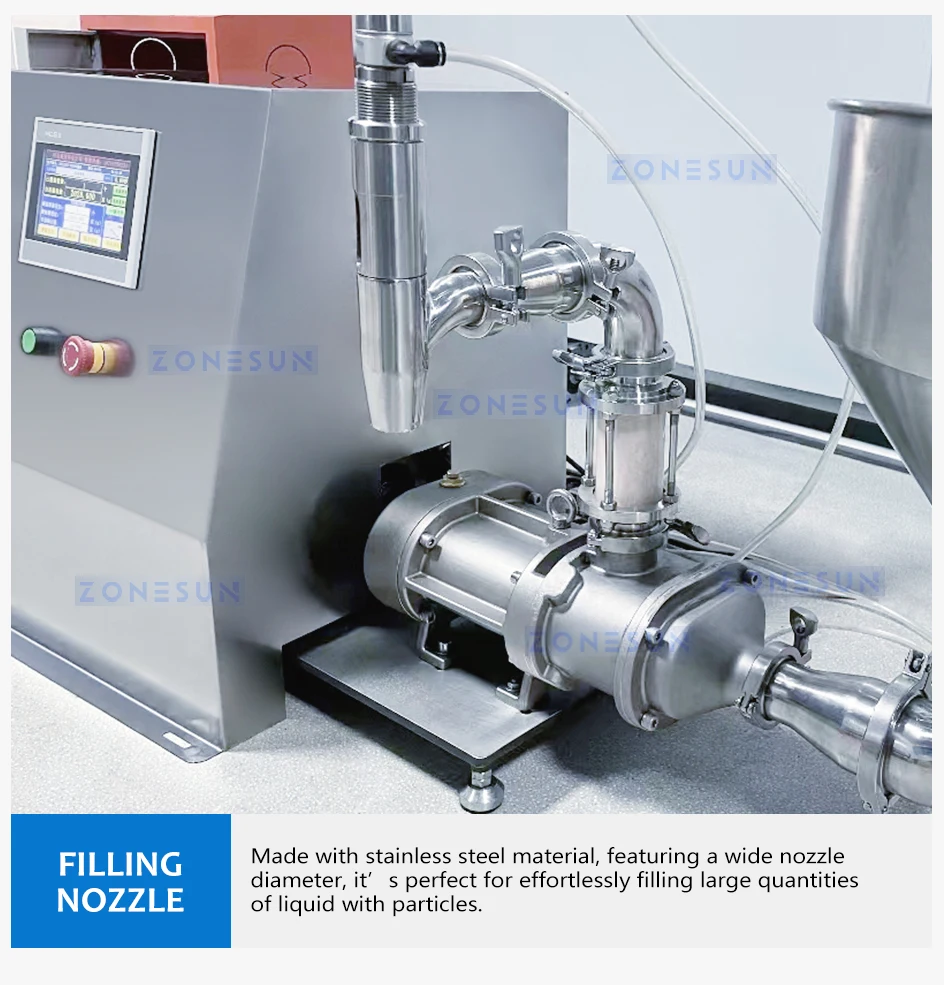 ZONESUN ZS-TSP5A Screw Pump Thick Paste Filling Machine