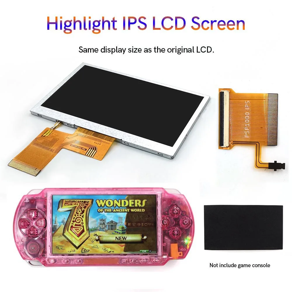 HISPEEDIDO-High-Brightness-IPS-LCD-Screen-Kits-For-PSP-1000-NO-NEED ...