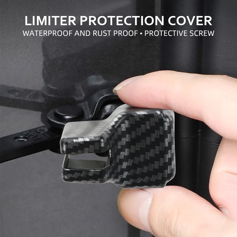 4pcs-car-styling-Carbon-fiber-pattern-Car-door-limiting-stopper-covers ...