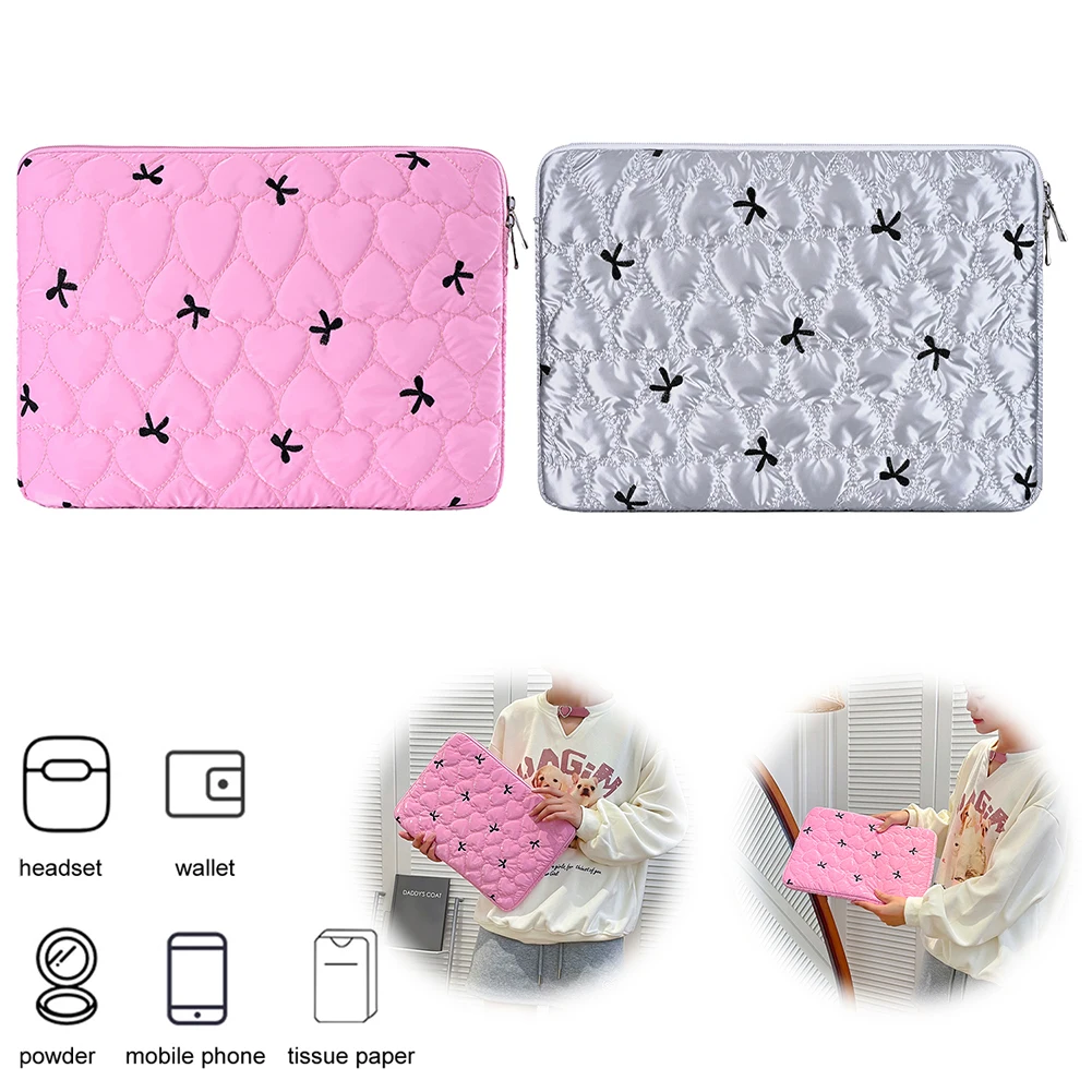 Cute-Bow-Preppy-Laptop-Sleeve-Case-Bag-Within-15-Inch-Kawaii-Pad ...
