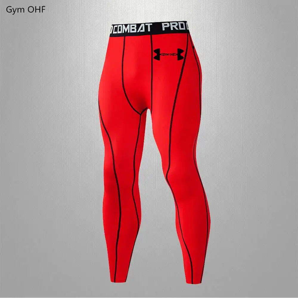 Mens Gym Compression Leggings Sport Training Pants Men Running Tights ...