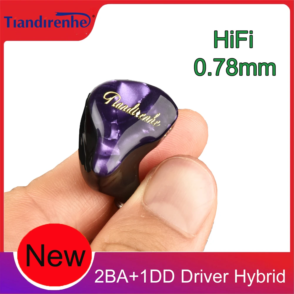 New-Tiandirenhe-HiFi-Earphones-2BA-1DD-Driver-Hybrid-Noise-Reduction ...