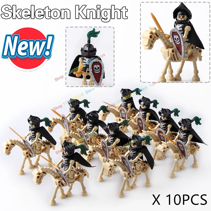 10PCS-AX9815-16-Medieval-Military-Cavalry-Skeleton-Knight-Troop ...