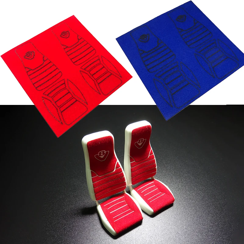 1pcs Simulation Seat Suede Sticker Decorate for 1/14 Tamiya RC Truck ...
