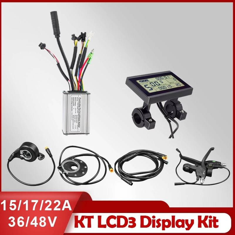 Electric Bike Controller KT 15A 17A 22A Controller with LCD3 Display ...