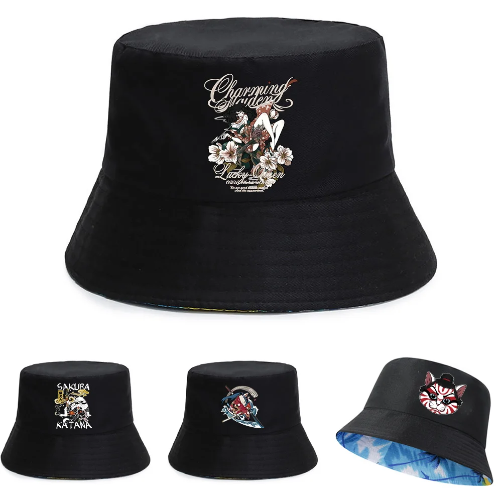 Fisherman-Hat-Summer-Travel-Double-sided-Foldable-Sunscreen-Cotton ...