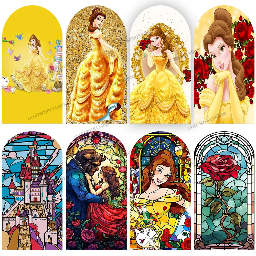 Princess Belle Dance Theme Background Photography Arch Cover Beauty and ...