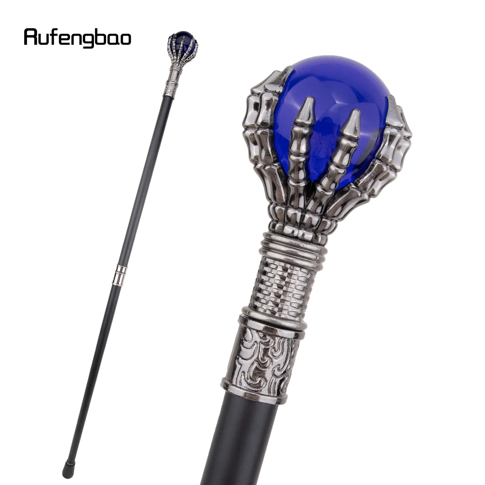 Blue-Glass-Ball-Steampunk-Walking-Cane-Fashion-Decorative-Walking-Stick ...