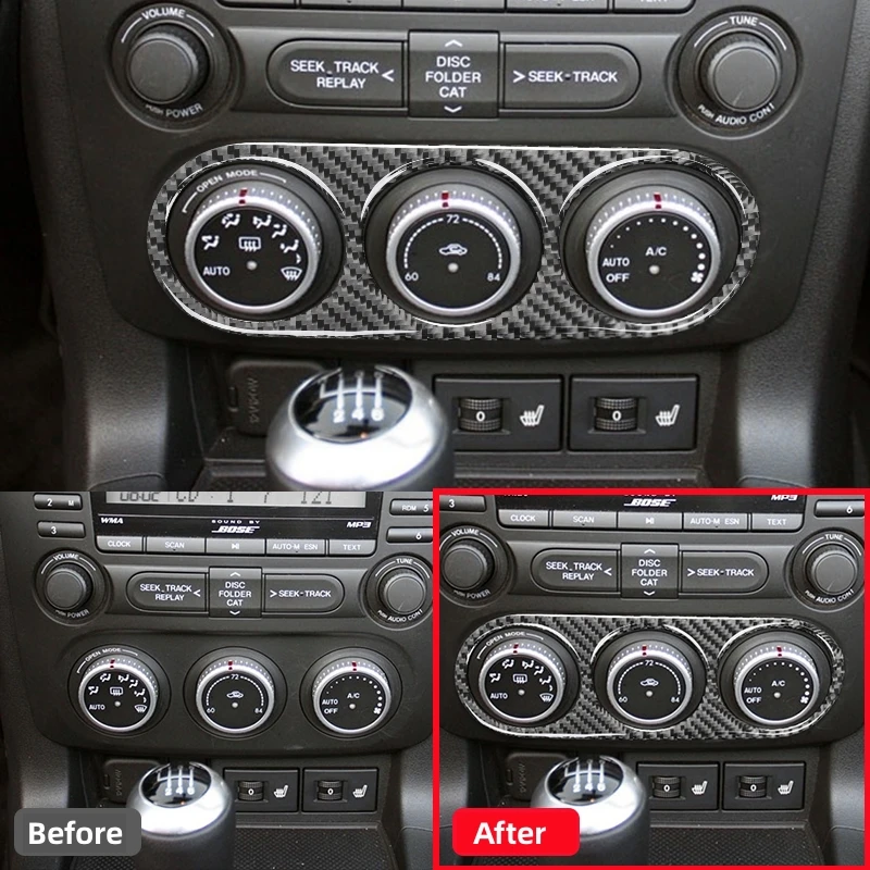 Mazda MX-5 Miata NC Carbon Fiber Climate Control Trim Cover