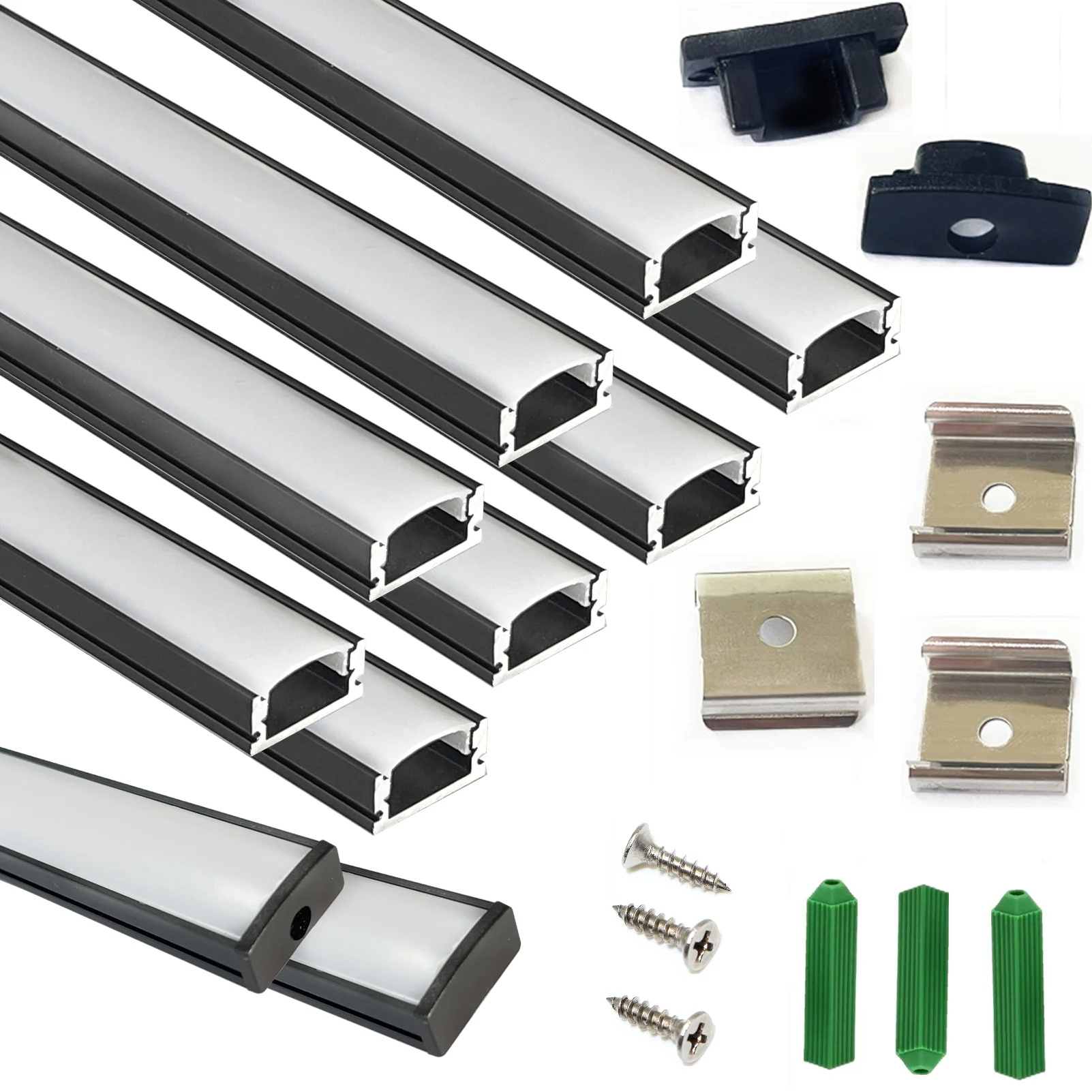 Black Diffuser Led Strip | Diffuser Channel Cover | Led Channel ...