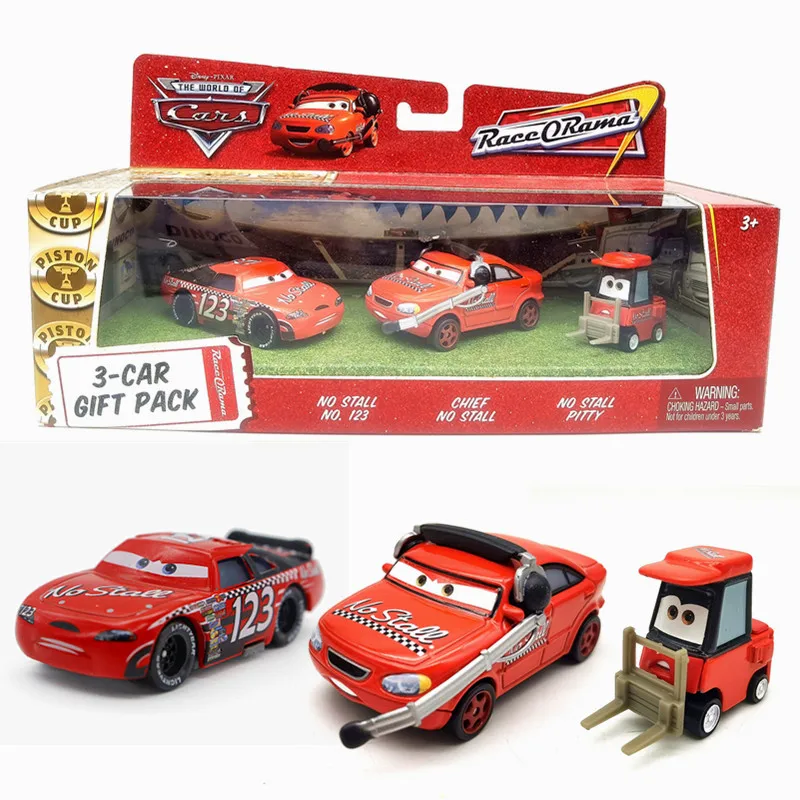 Disney-Pixar-Cars-Race-O-Rama-3-Car-Gift-Pack-With-No-Stall-No-123 ...