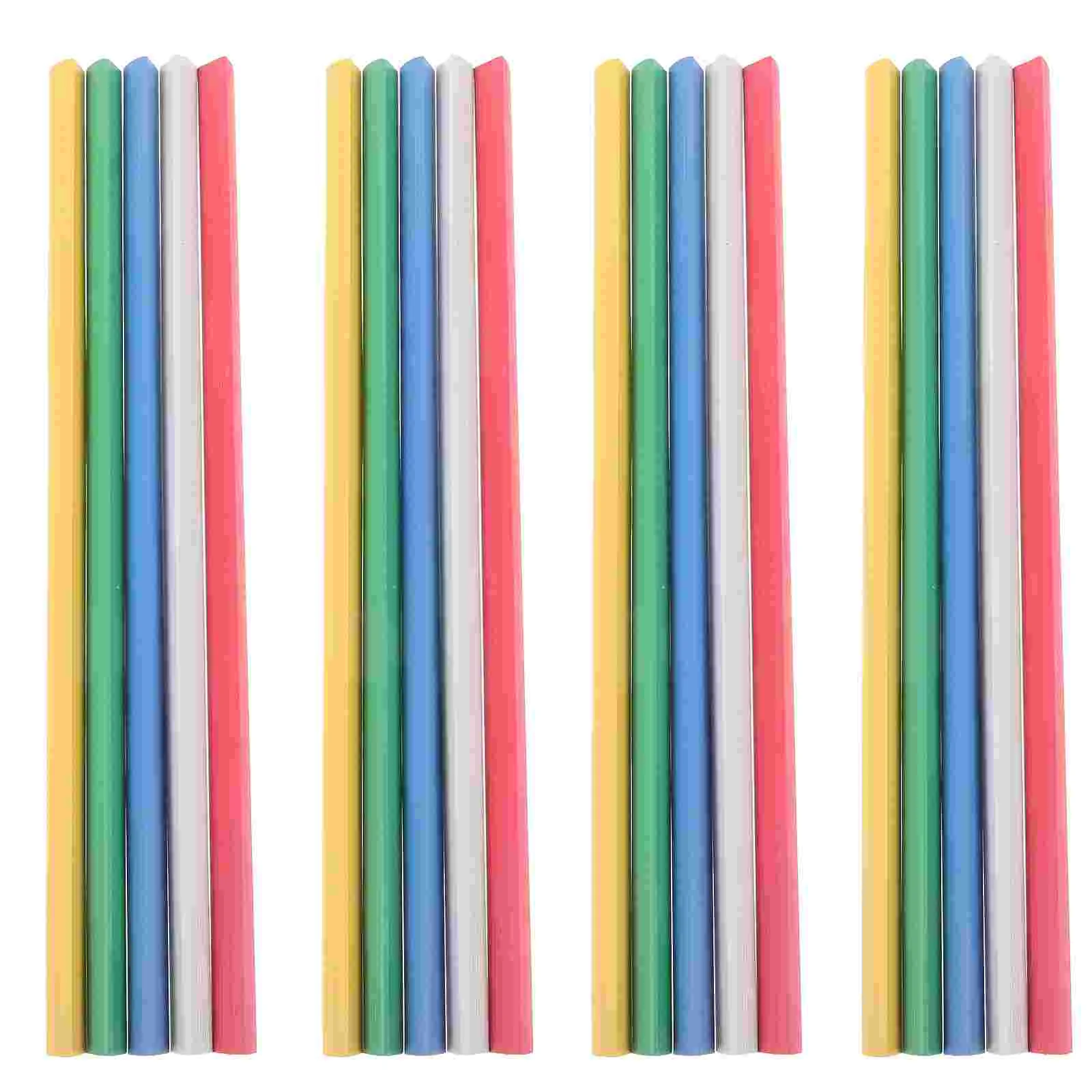 30 Pcs Transparent Lever Arch File Folder Sliding Bars Sturdy Plastic ...