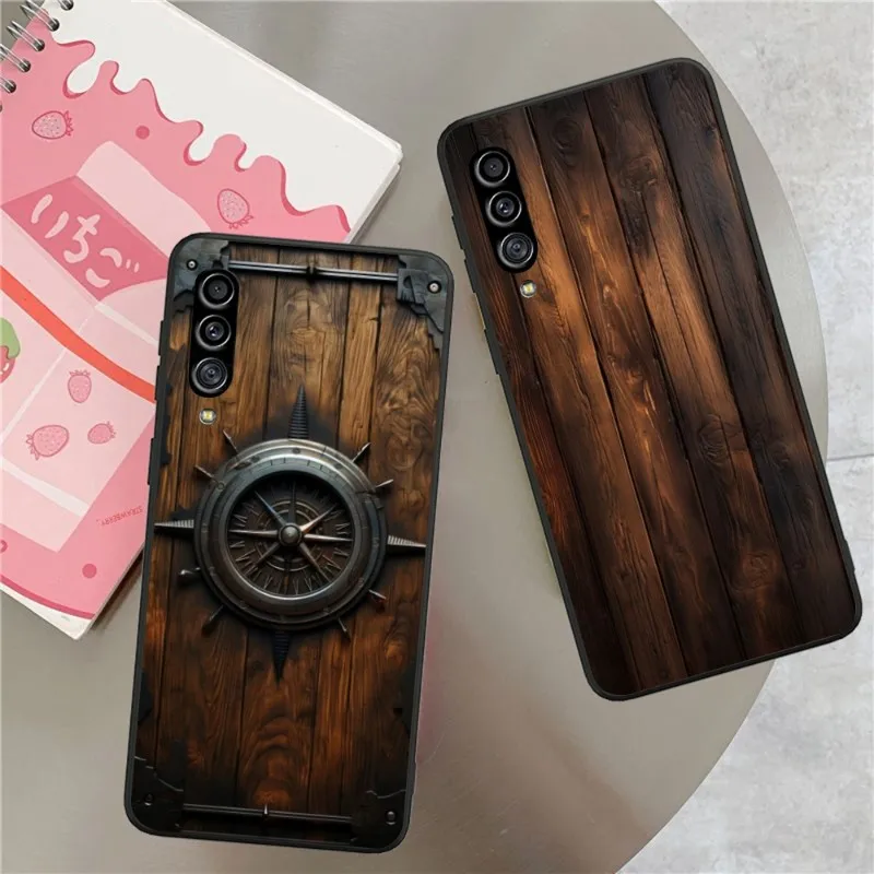 Wood Texture Smart Cell Phone Case for Samsung Galaxy S23 S22 S21 S10 ...