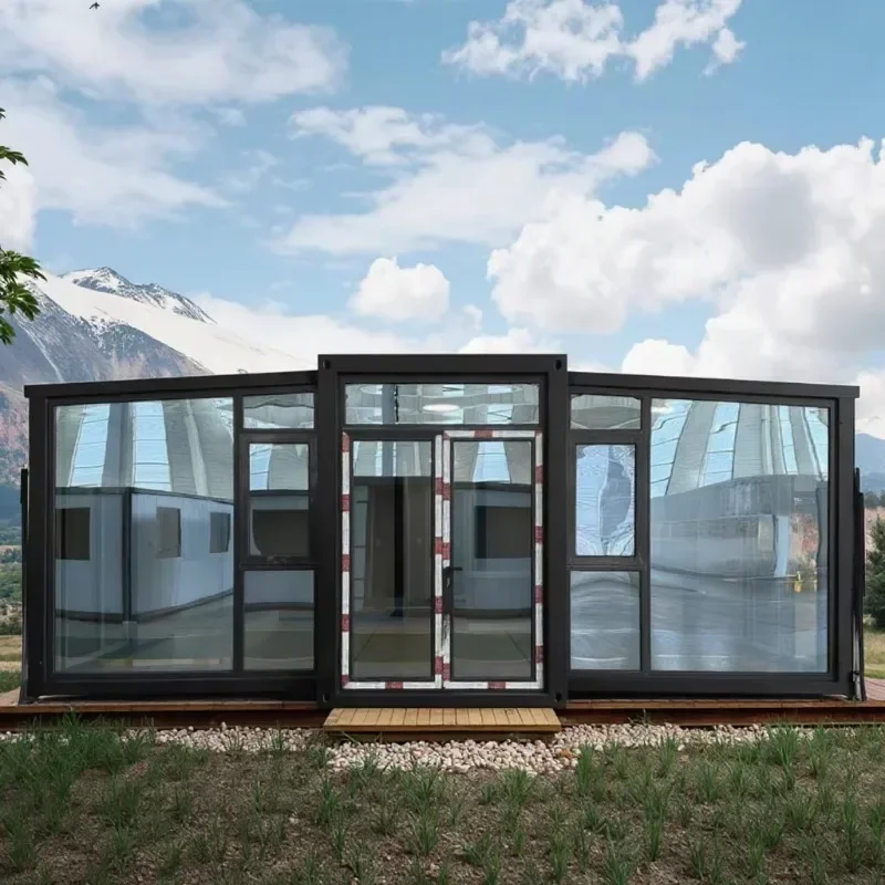 Tiny Homes Tiny House Prefab Cabin 40ft Container House with 3 Bedroom ...