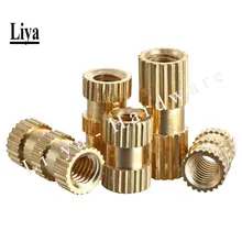 5-100pcs M1 M1.2 M1.4 M1.6 M2 M2.5 M3 M4 M5 M6 M8 M10 Braas insert nut Injection Molding Brass ...