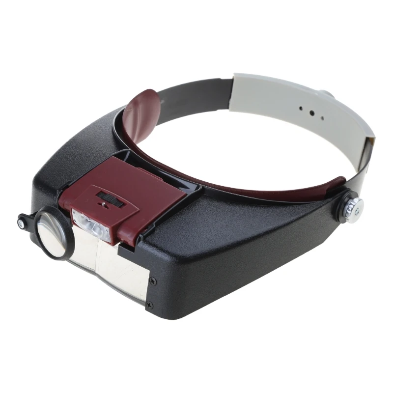 1.5 3 8.5 10X Headband Magnifying Glass Illuminated Head Mount ...