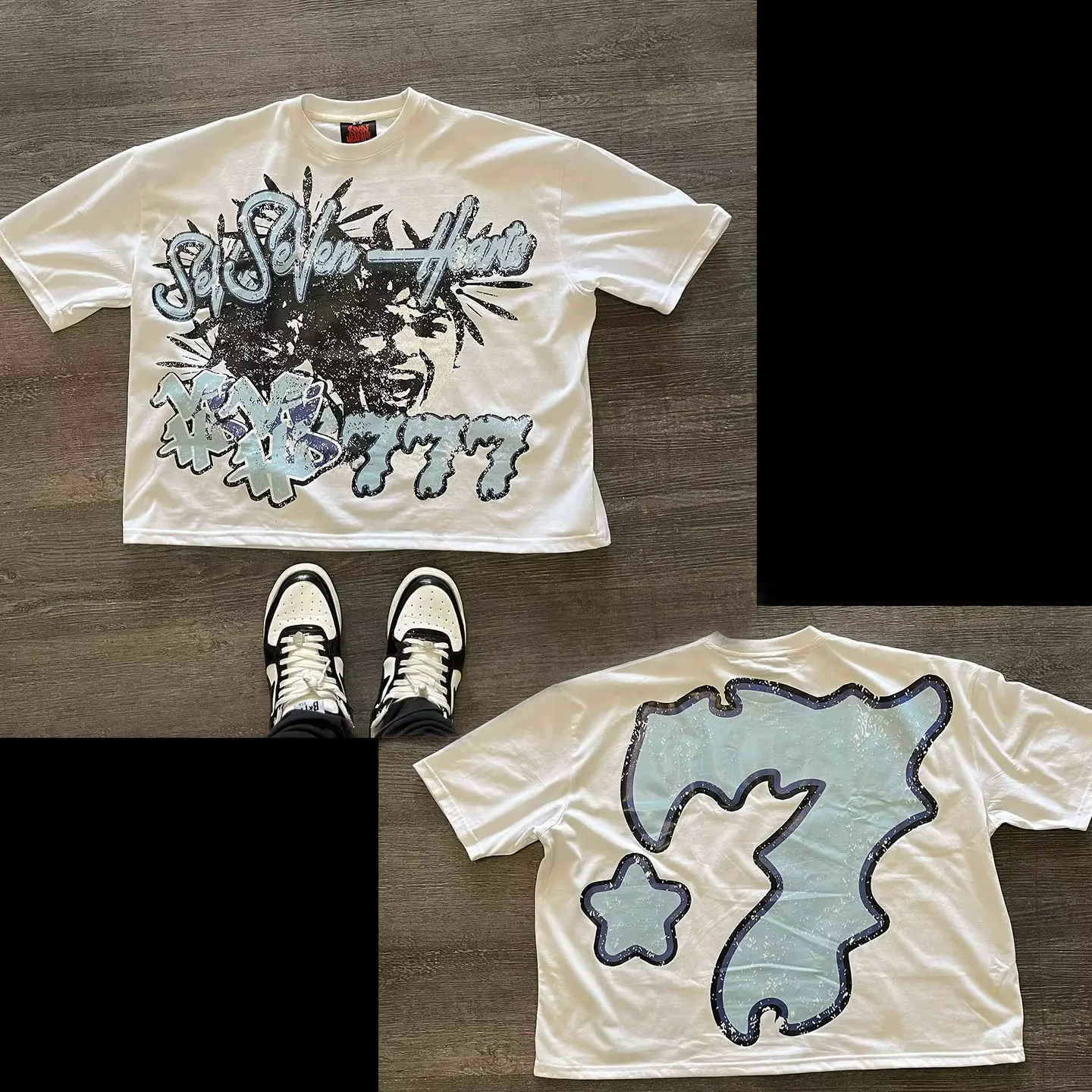 Streetwear-American-777-Graphic-T-Shirts-Print-Oversize-Gothic-Smart ...