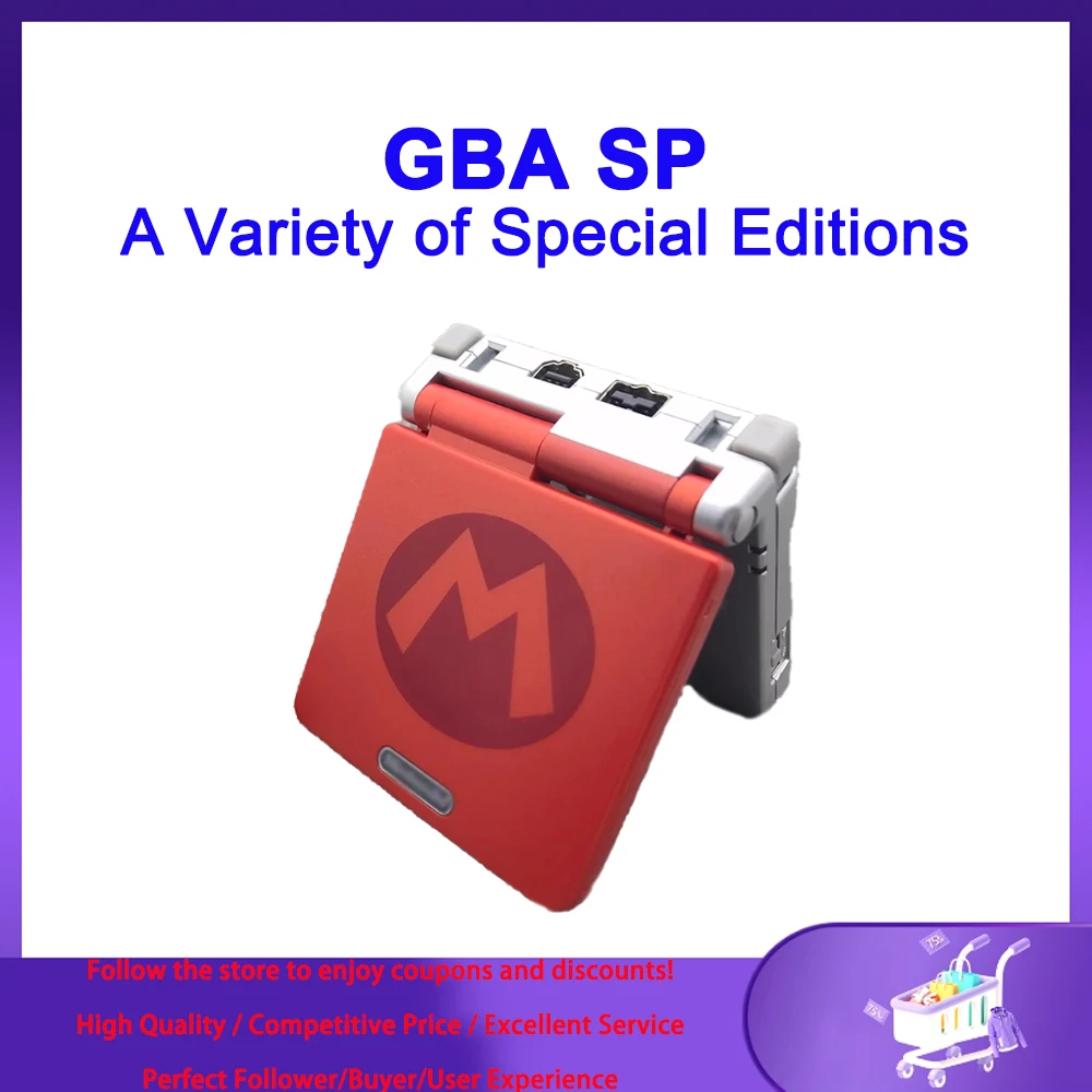 GBA-SP-Gameboy-Advance-SP-Refurbished-Handheld-Game-Console-with ...