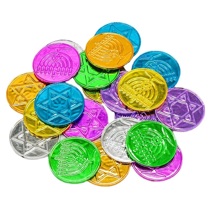 10-30-60pcs-lots-Retro-Plastic-Pirate-Coin-Hanukkah-Kids-Party-Decor ...