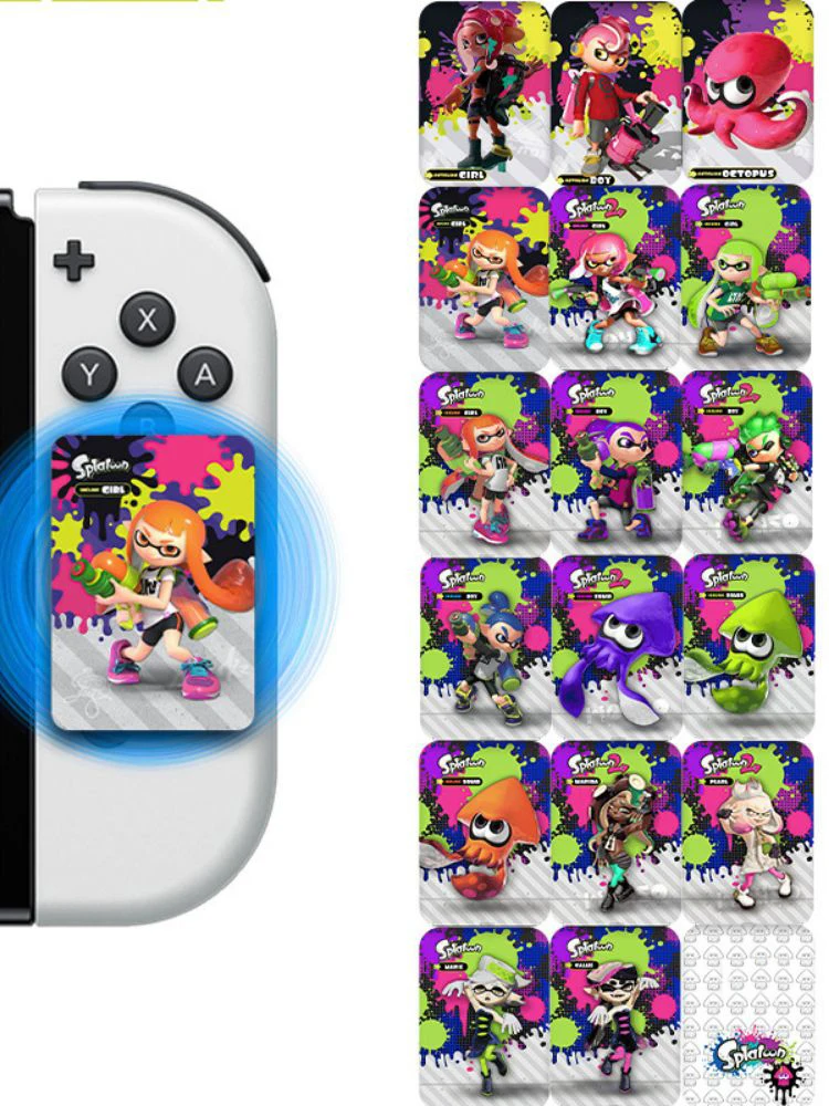 17 Pcs NFC Amiibo Cards For Game Nintendo Switch Splatoon 3 2 1 ...