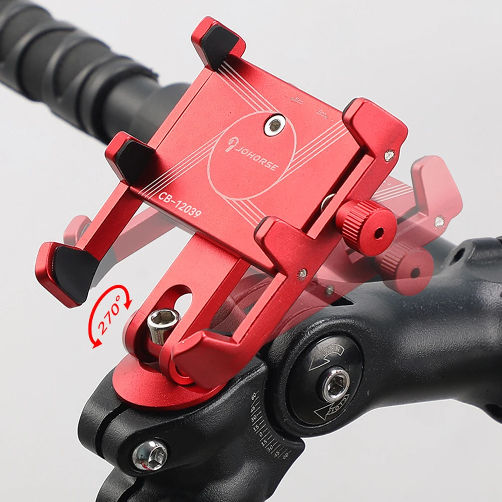 Aluminum-Alloy-Bicycle-Cell-Phone-Holder-Rotatable-Phone-Navigation ...