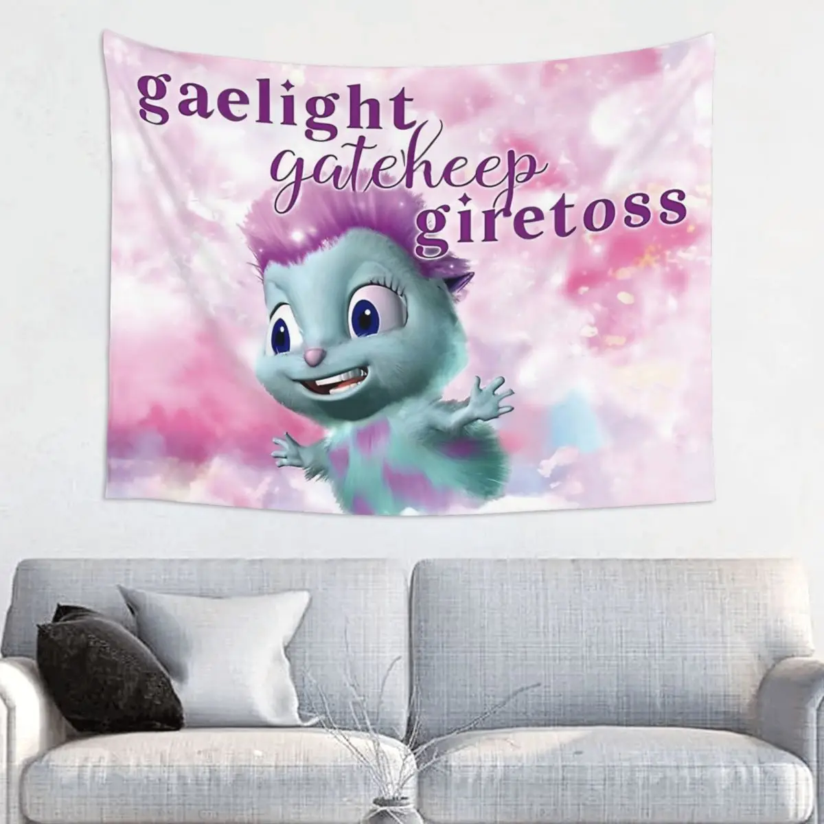 Gaslight-Gatekeep-Girlboss-Bibble-Tapestry-Wall-Hanging-Wall-Tapestry ...