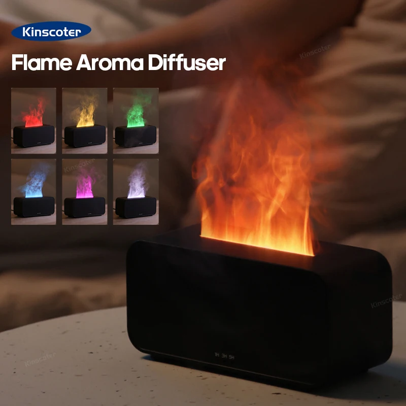 Mini-Air-Humidifier-LED-Simulation-Colorful-Flame-Aroma-Diffuser ...