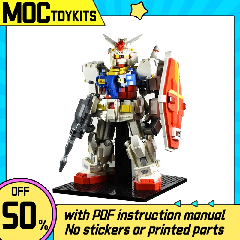 Classic MOC Building Block Set Toy RX-7 Yuanzu 40cm Large Robot Mech SD ...
