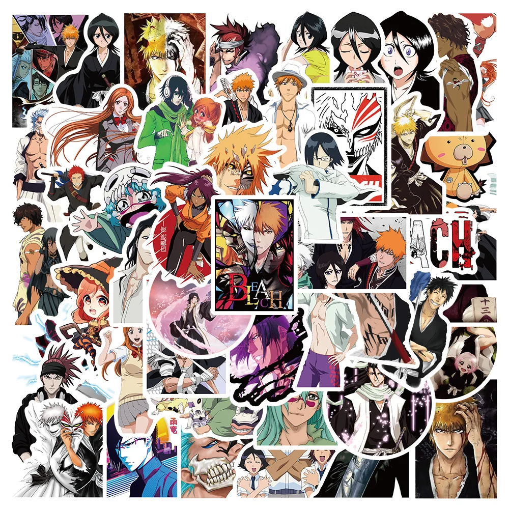 50pcs-BLEACH-Stickers-Notebook-Personality-Animation-Creative-DIY ...