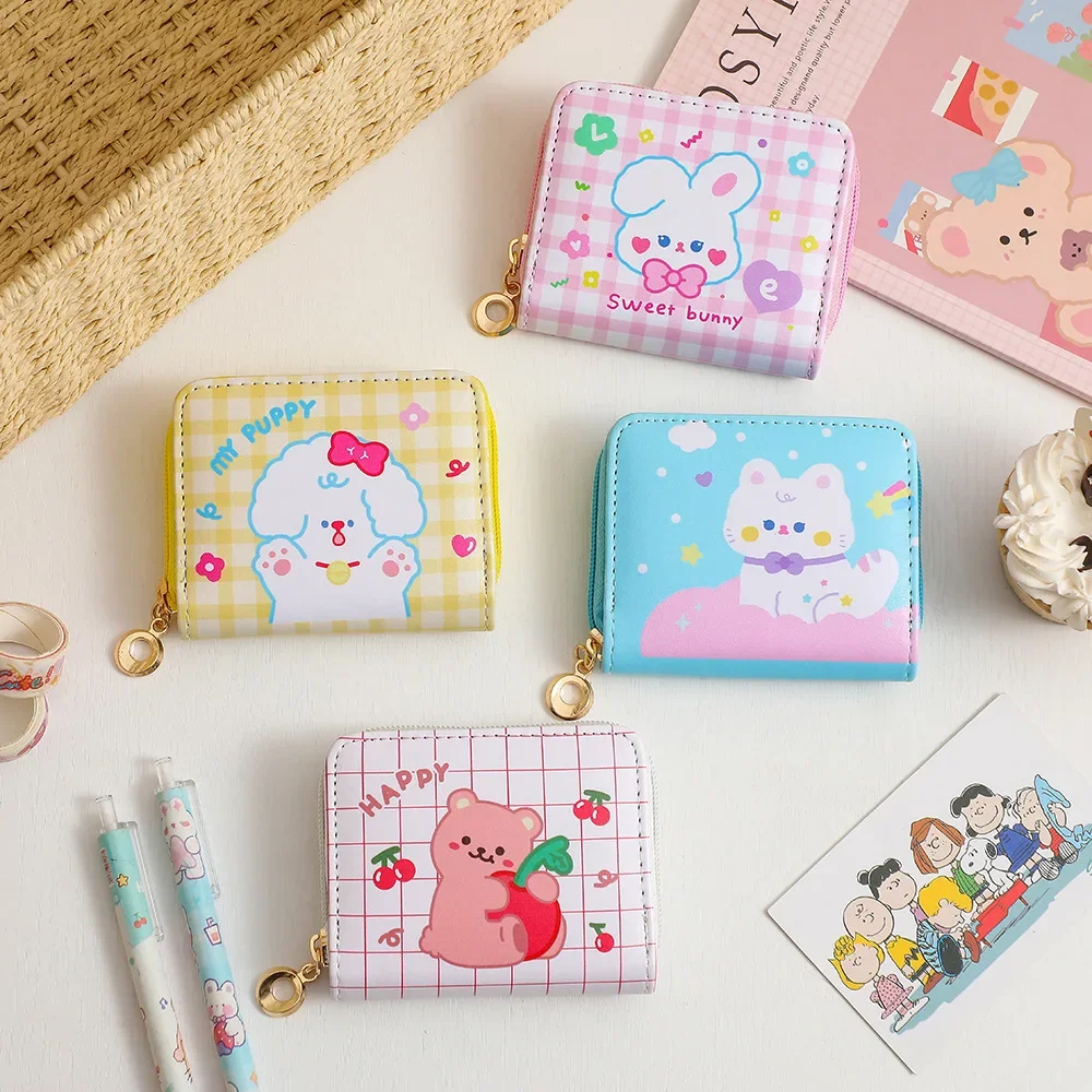 PU-Leather-Girls-Wallet-Cute-Cartoon-Zipper-Card-Holder-Mini-Clutch ...