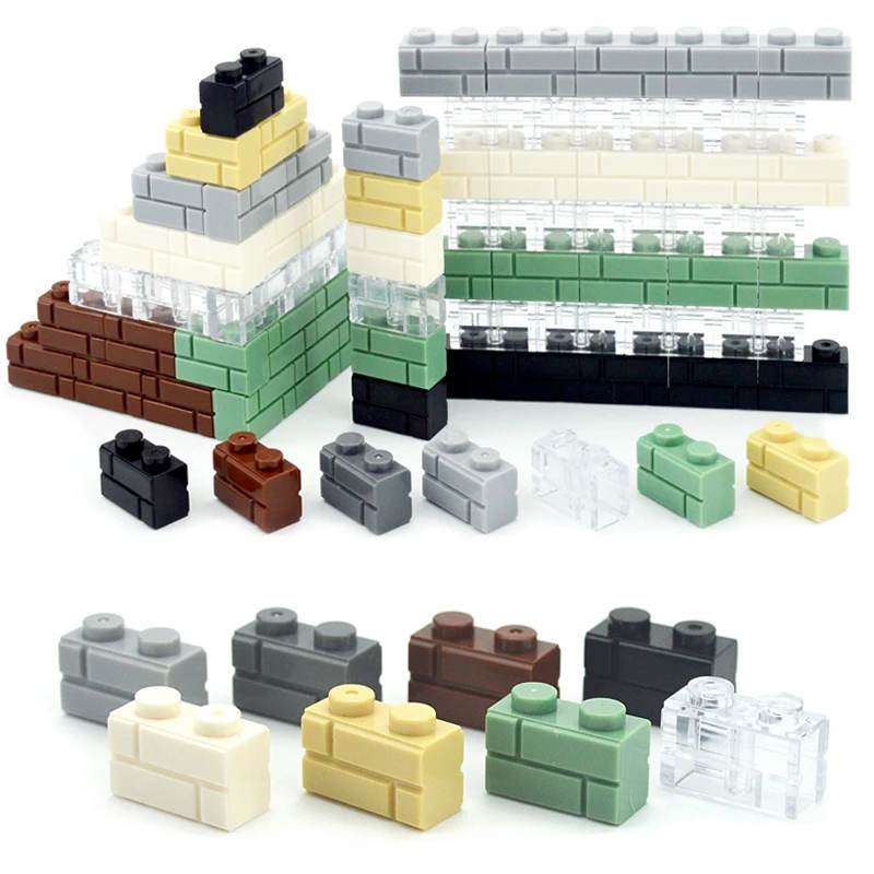 1x2-Dots-DIY-Building-Blocks-130PCS-Wall-Figures-Bricks-Educational ...