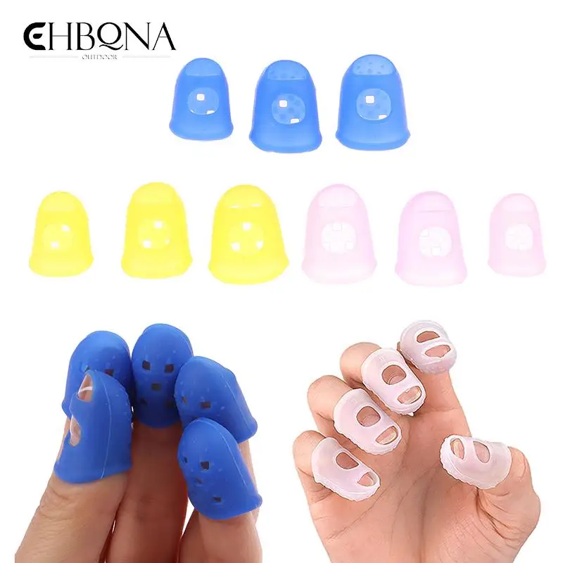5pcs-Silicone-Finger-Guards-Guitar-Fingertip-Protectors-For-Ukulele ...