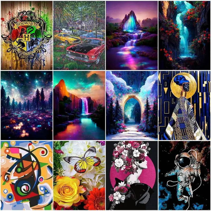 CHENISTORY-Modern-Painting-By-Numbers-Abstract-picture-Handpainted ...