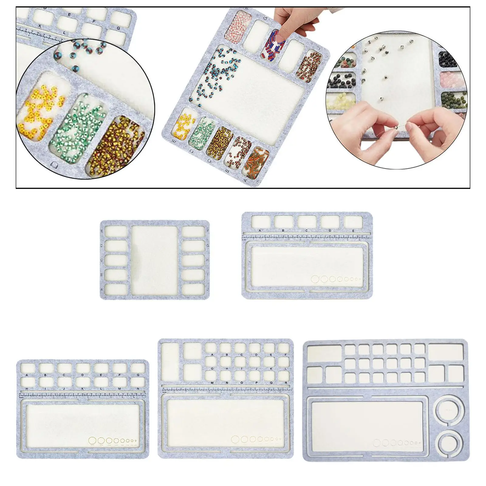 Bead Mat Felt Beading Mat Tray Bead Design Board for Necklaces Making ...