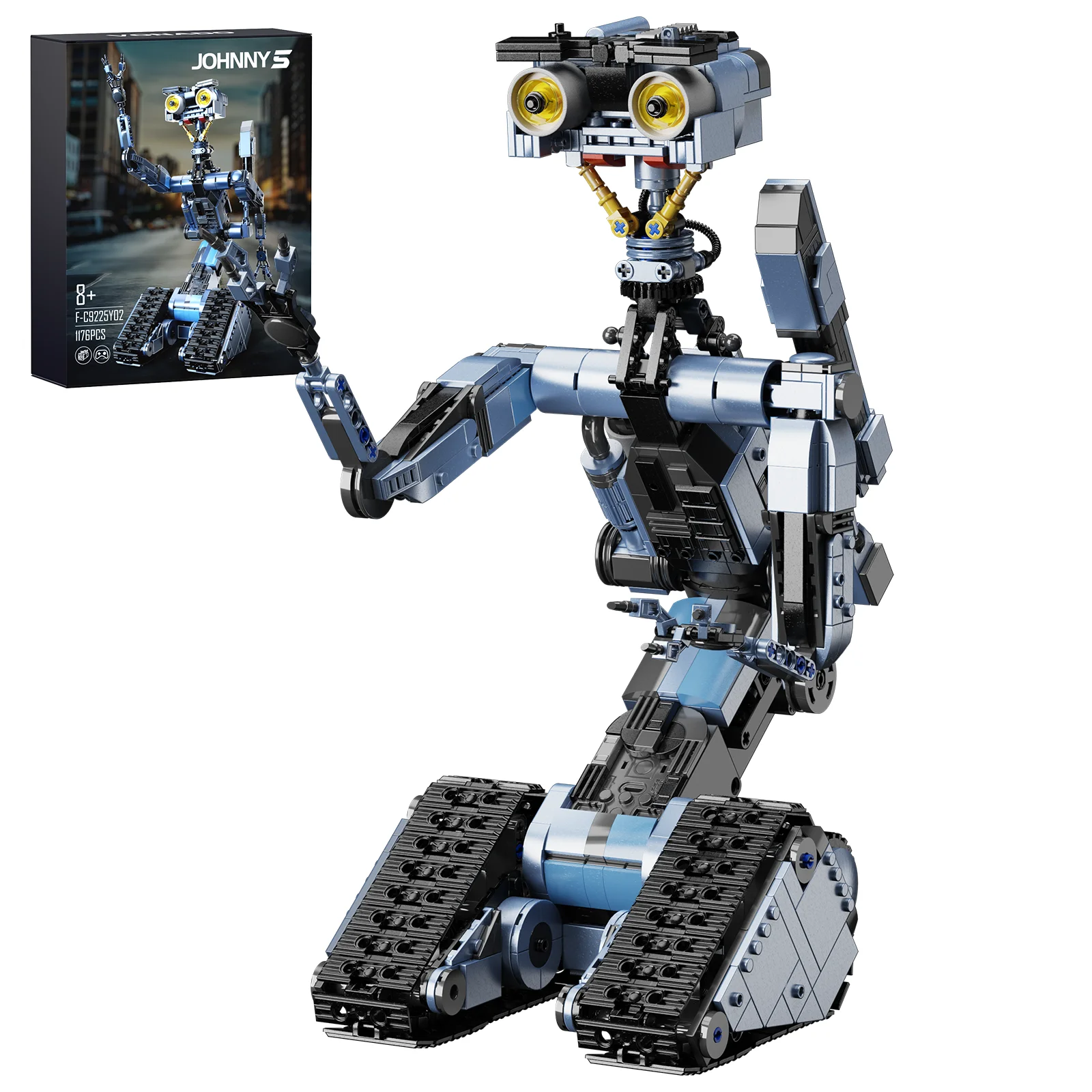 New-with-Motor-Shorts-Circuit-Johnny-5-Robot-Building-Block-Set-1176 ...