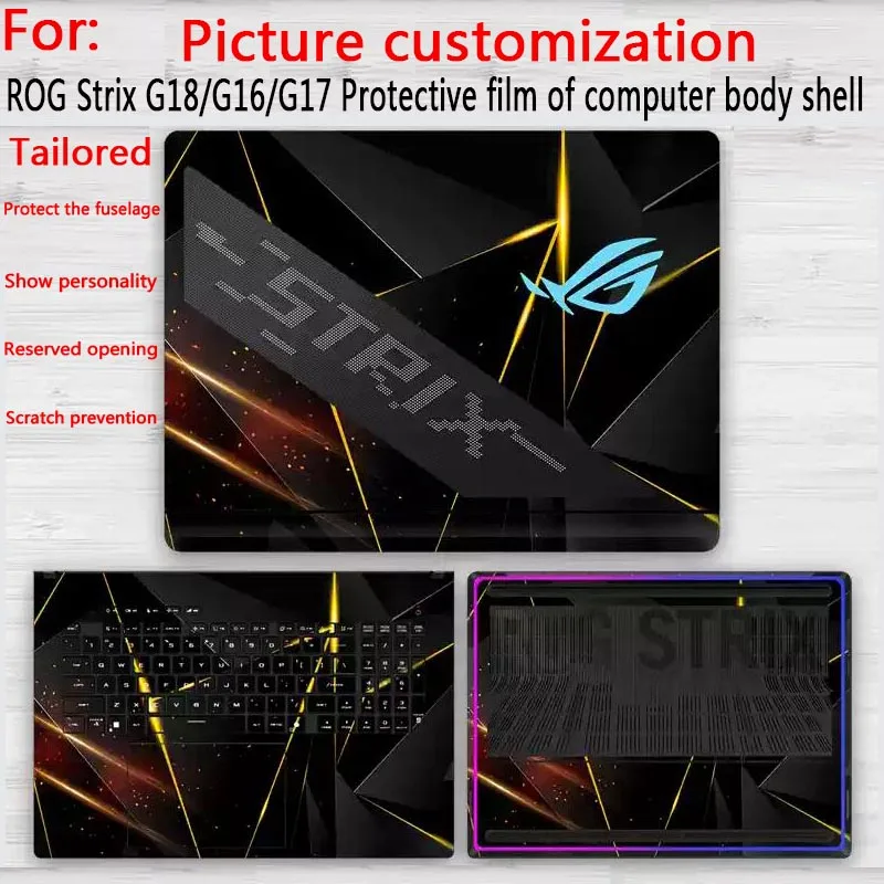 For ASUS ROG Strix SCAR 18/16 2025/2024 Sticker G835L/G815/G635L/G615L ...