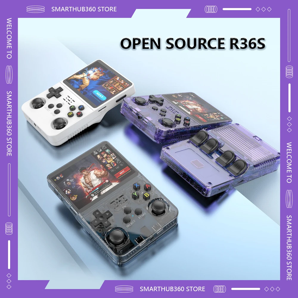 Open-Source-R36S-Retro-Handheld-Video-Game-Console-USB-64-128GB-Game ...