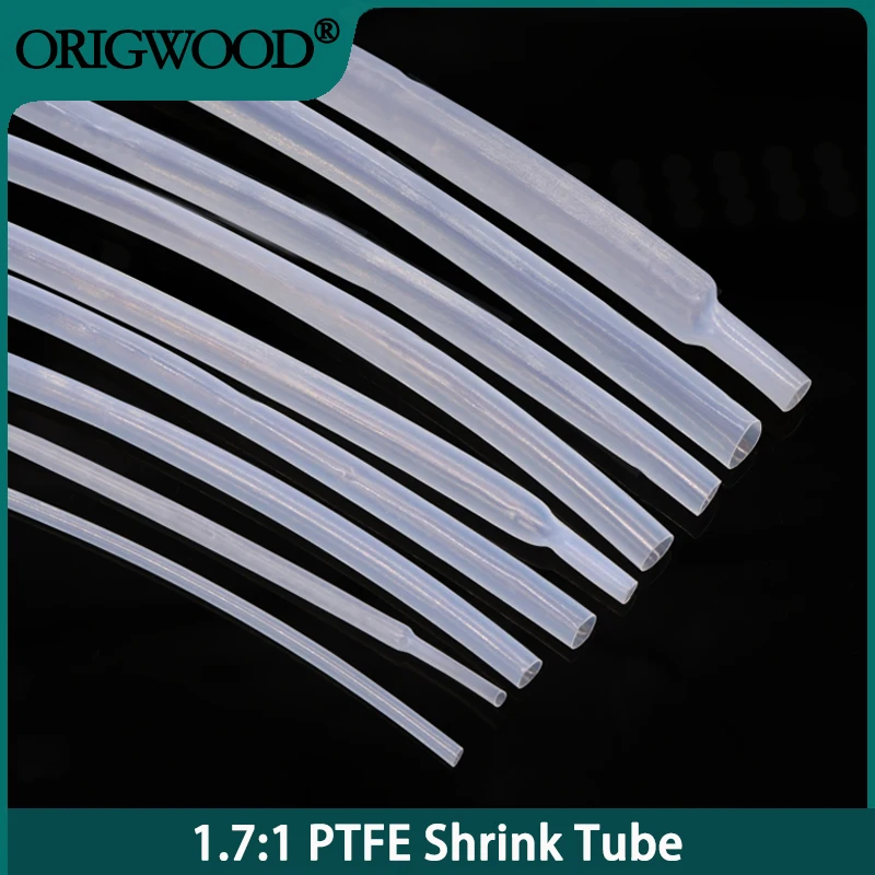 1-5-10m-PTFE-Shrink-Tube-Transparent-0-5mm-15mm-1-7-1-Shrinkage-260 ...