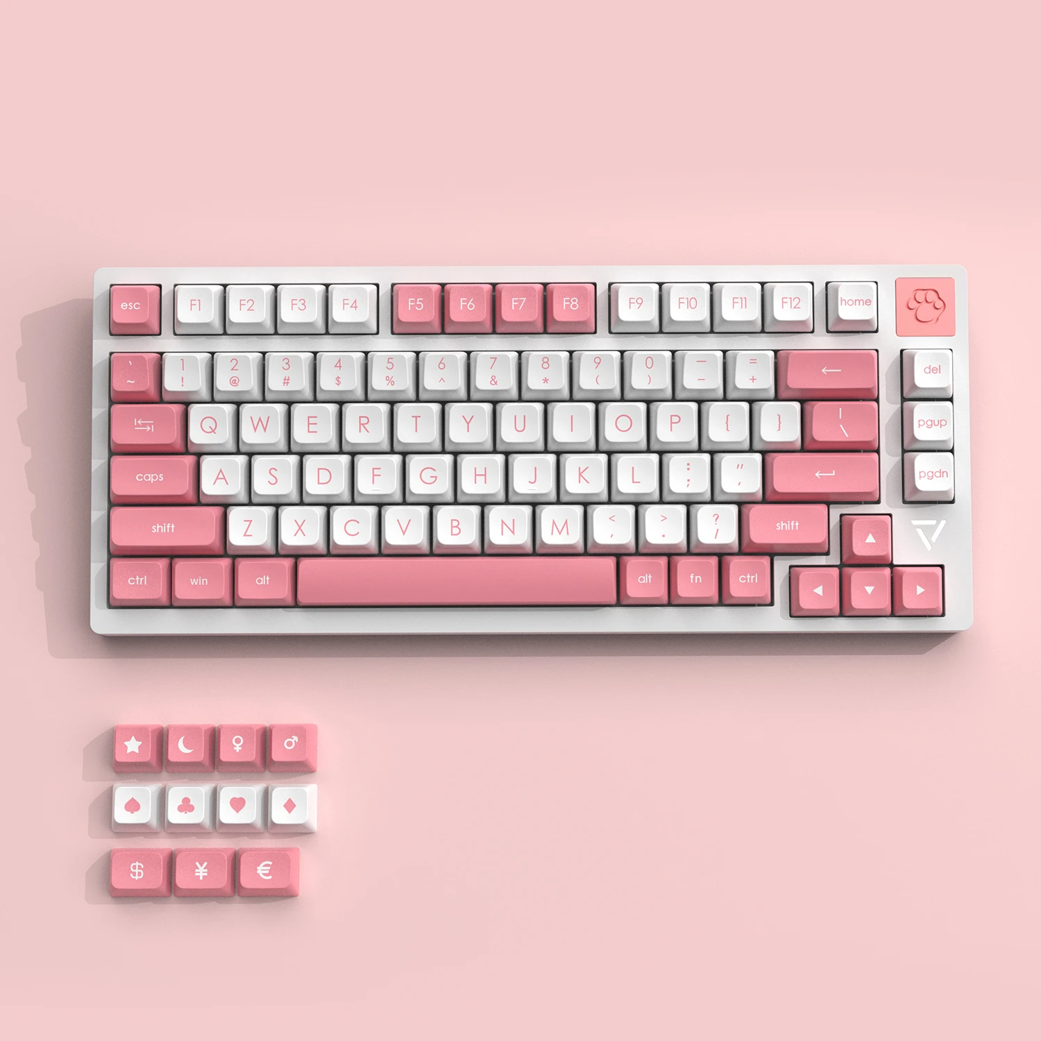 Ajazz 75% 유선 핫스왑 개스킷 기계식 키보드, 더블 샷 JSA PBT 키캡, RGB 백라이트 프로그래밍 가능, Mac ...