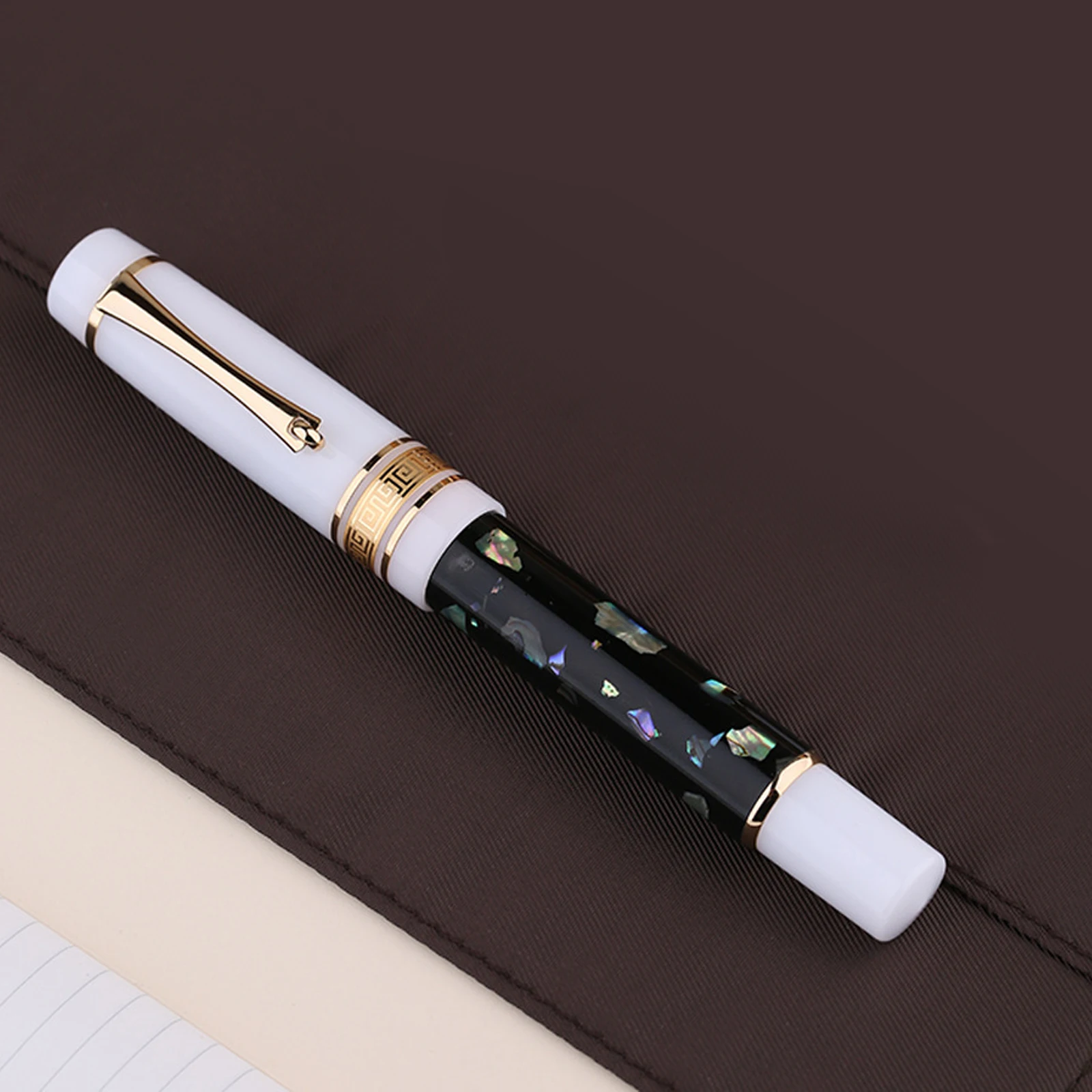 New-MAJOHN-M400-Resin-shell-Fountain-Pen-EF-F-Nib-with-Converter-black ...