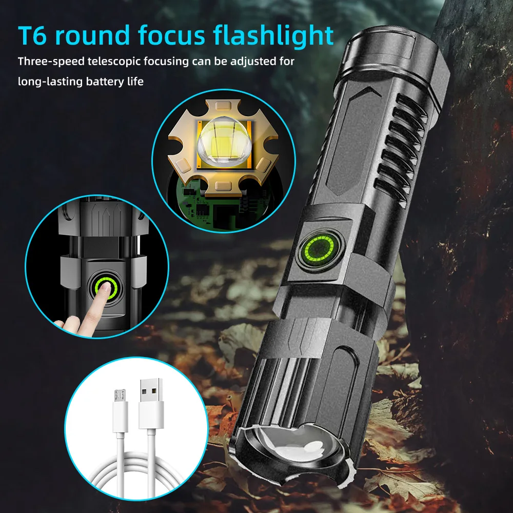 Portable-Usb-Rechargeable-Mini-Flashlight-Multifunctional-Tactical ...